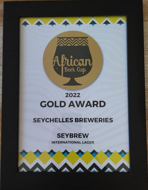 SeyBrew Lager wins gold award at African Beer Cup - Inside Seychelles