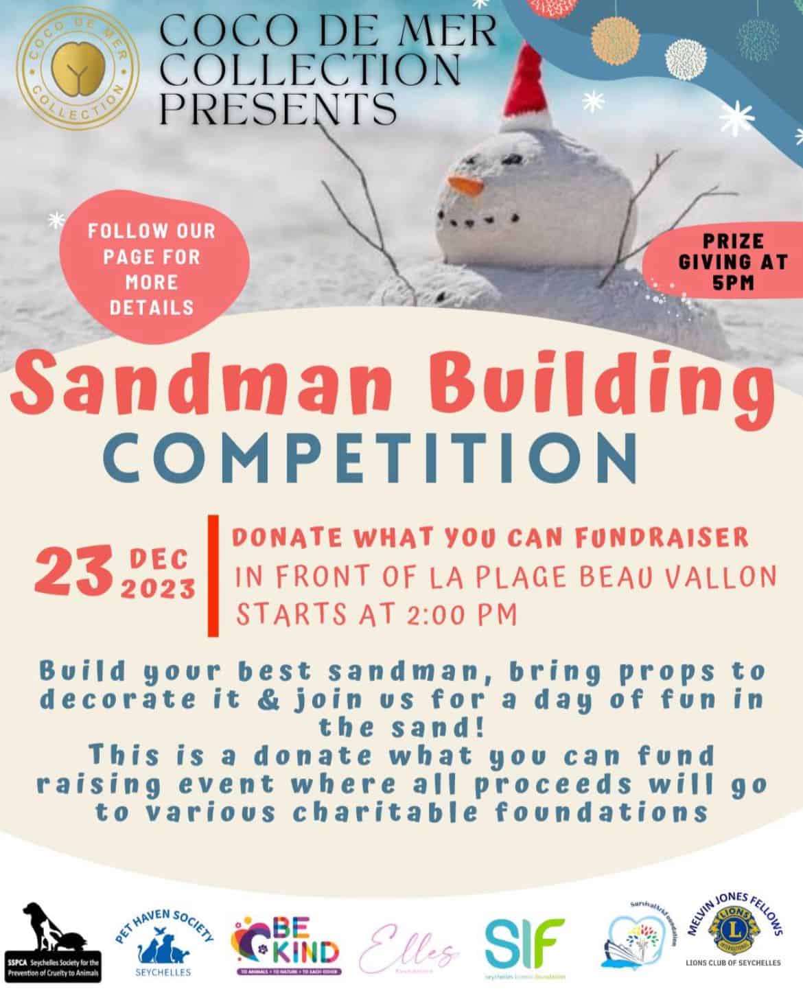 Fundraising Sandman Building Competition - Inside Seychelles