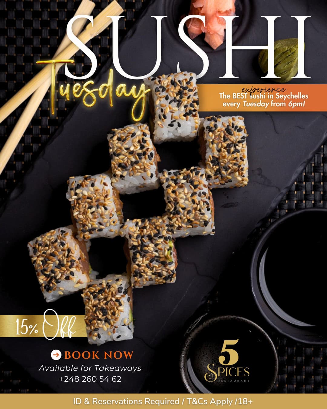 Sushi Tuesdays - Inside Seychelles