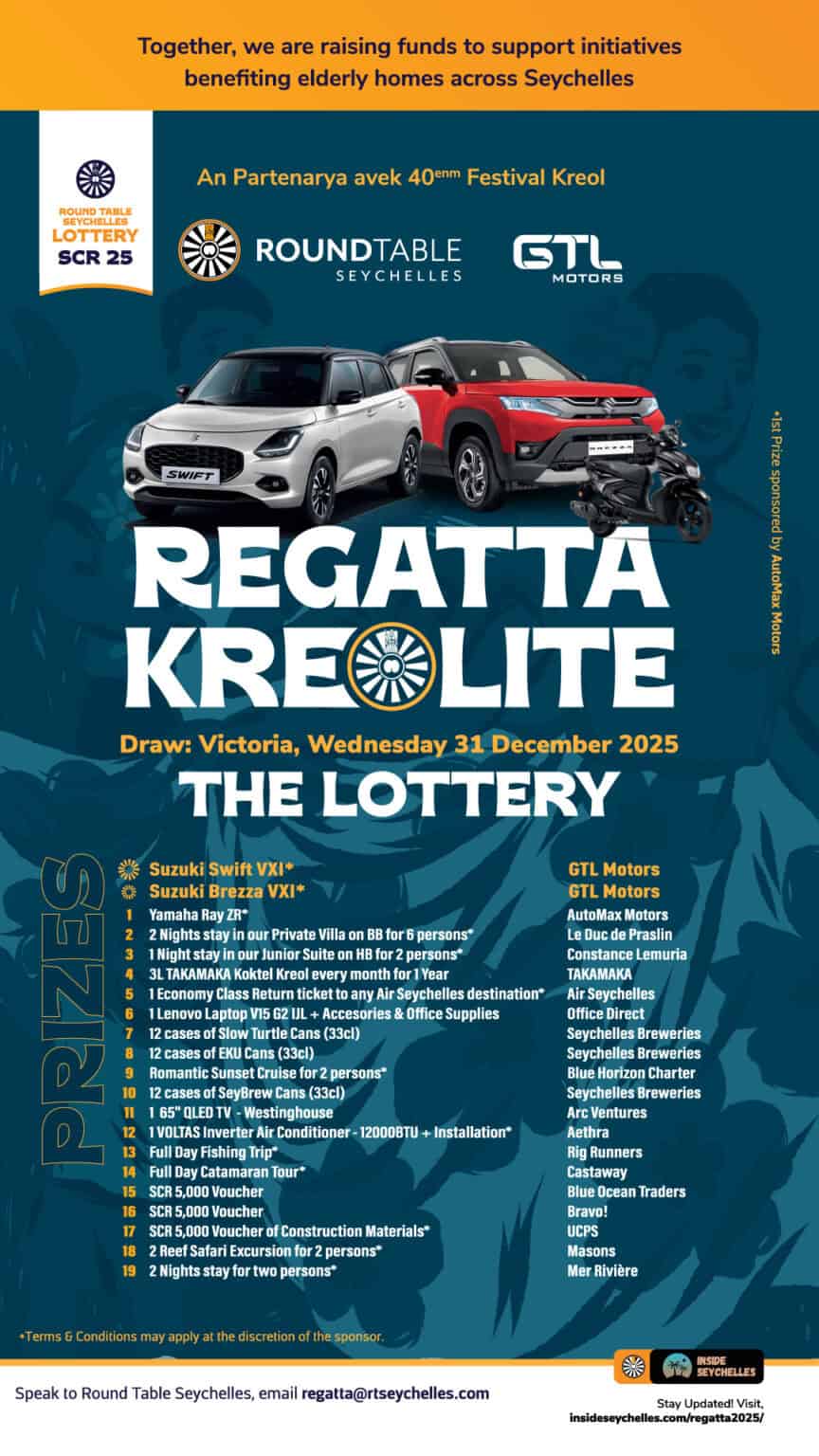 The Regatta Lottery 2025 - Draw Winners - Inside Seychelles